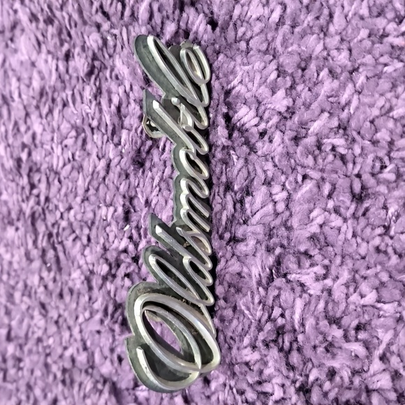 Oldsmobile | Other | Vintage Oldsmobile Script Black Shadow Backing ...